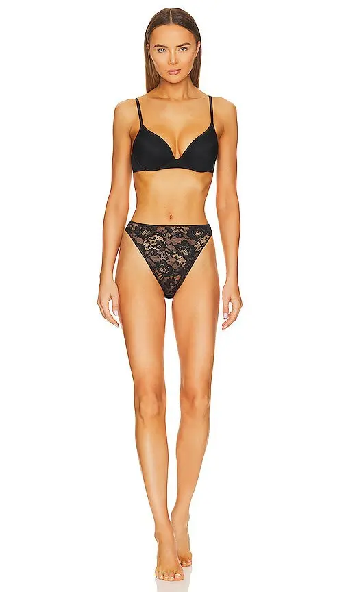 Natori Minimal Convertible Pushup Bra - Black