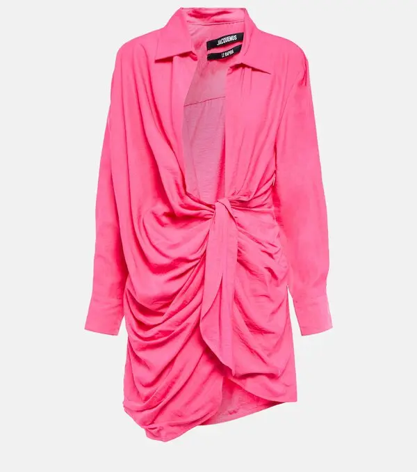 Jacquemus La Robe Bahia Minidress - Pink - 30% Off | Editorialist