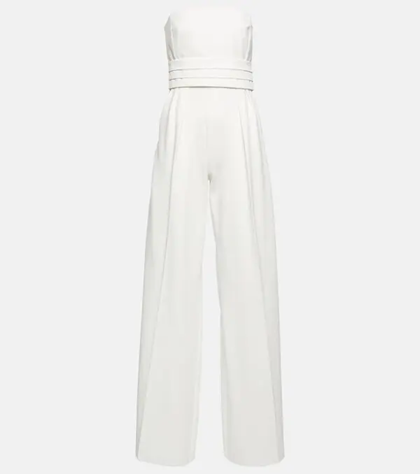 Max Mara Aderire Jersey Jumpsuit - White