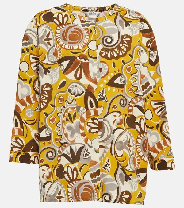 Max Mara Ilenia Printed Blouse - Multicoloured