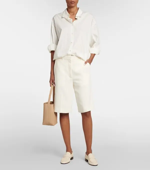 THE ROW Park Small Leather Shoulder Bag
