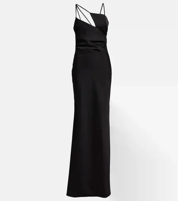 Attico Melva Asymmetrical Maxi Dress