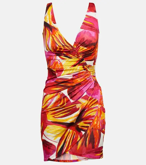 LOUISA BALLOU Summer Solstice Printed Mini Dress - Multicoloured