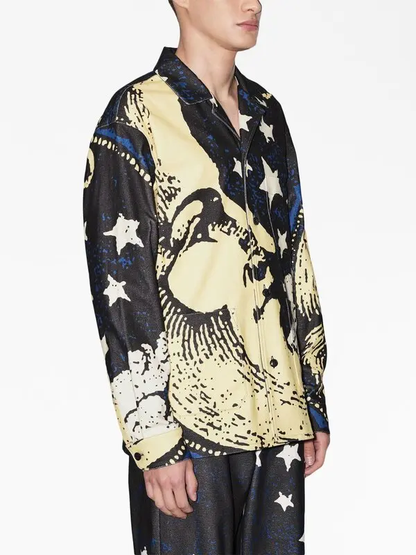 Amiri Moon-print Organic Cotton Shirt