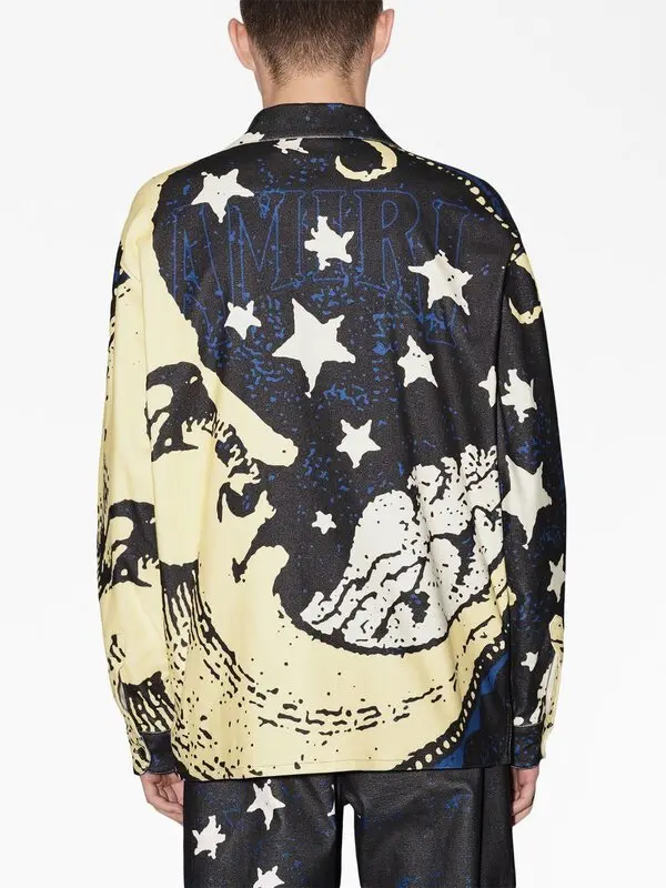 Amiri Moon-print Organic Cotton Shirt