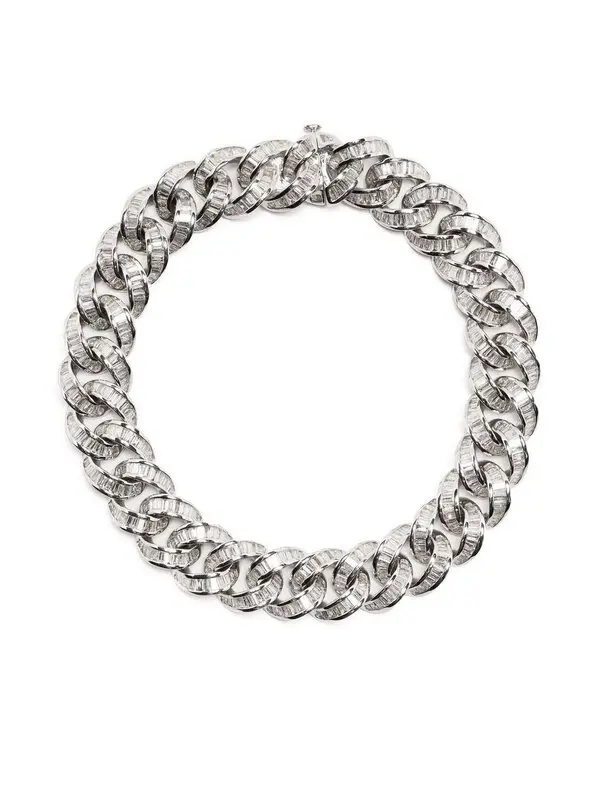 Shay 18k White Gold Diamond Chain-link Bracelet - Silver