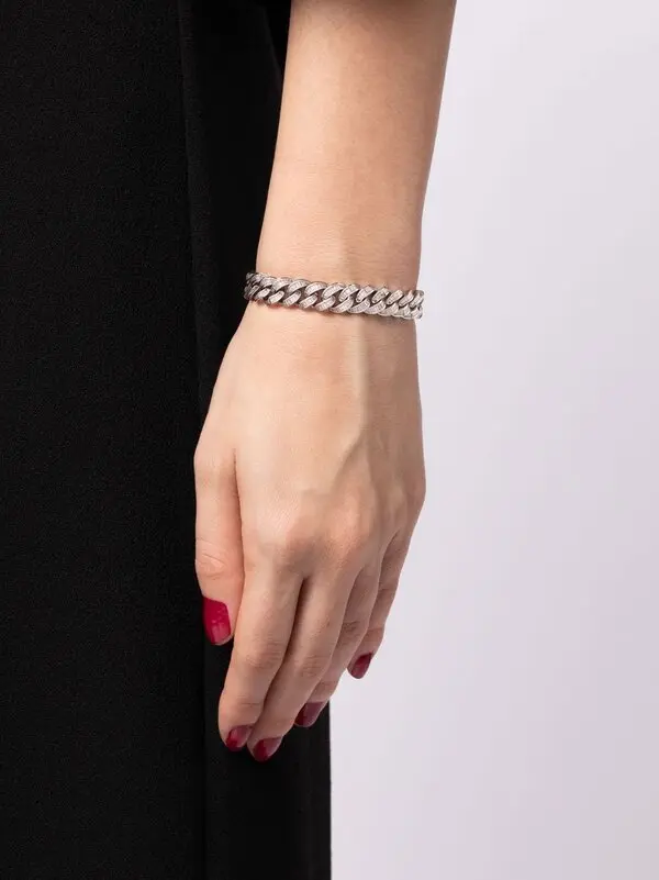 Shay 18k White Gold Diamond Chain-link Bracelet