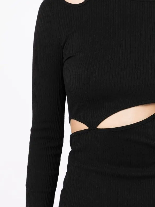 J KOO Cut-out Detail Long Sleeve Sweatshirt