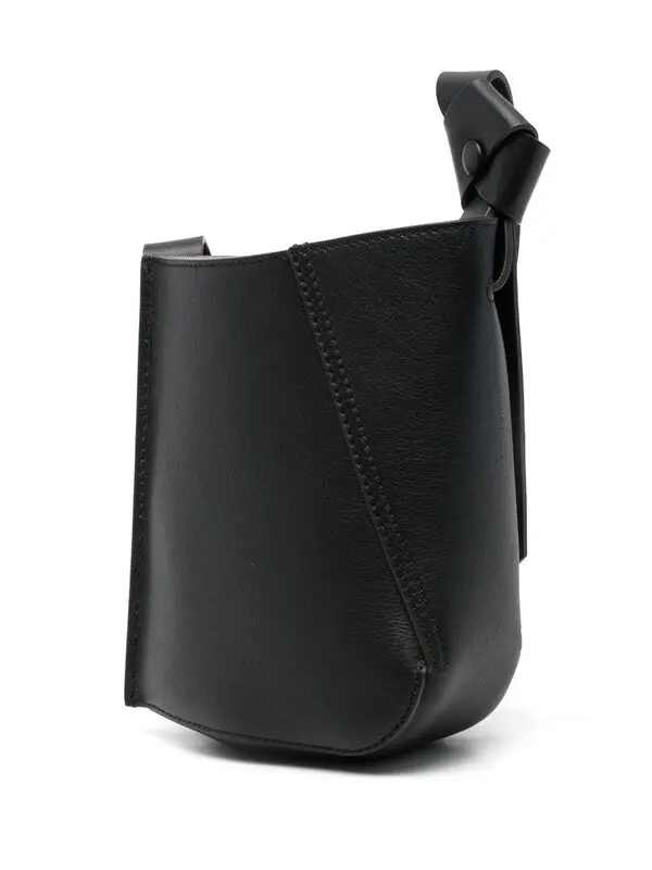 LANVIN Hobo Leather Shoulder Bag