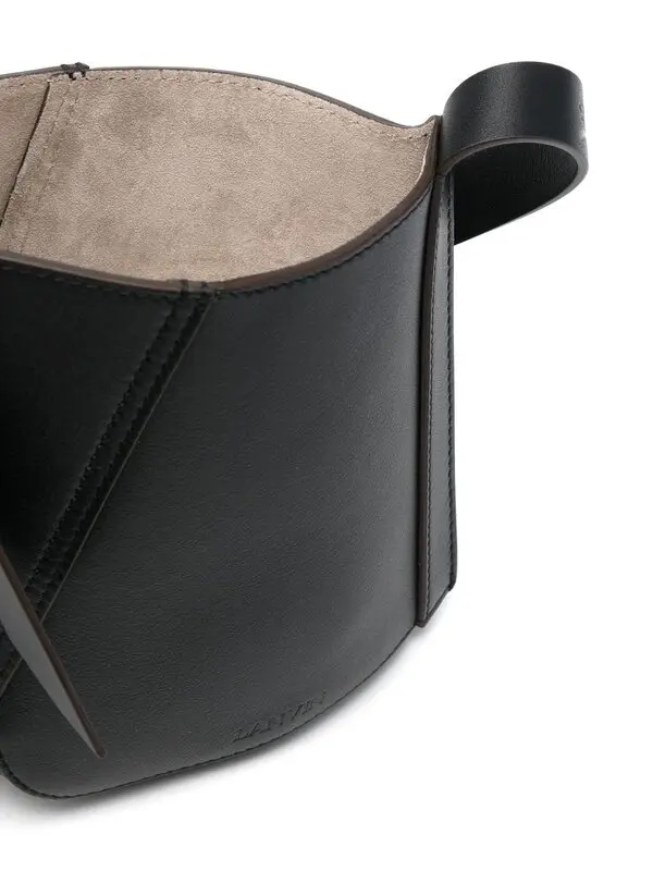 LANVIN Hobo Leather Shoulder Bag