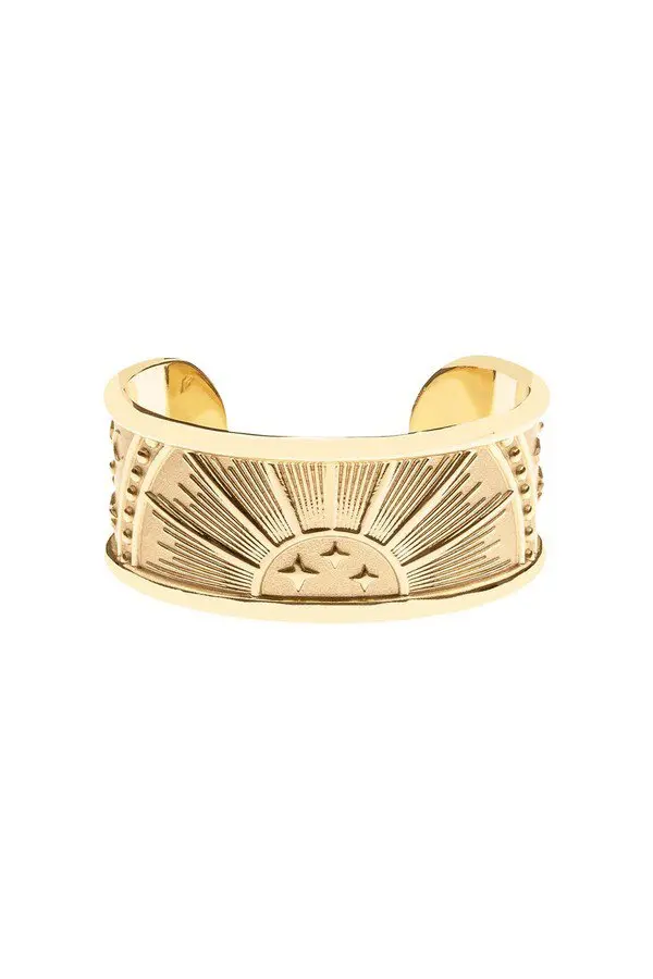 JANE WIN Strong Rising Sun Cuff - Gold