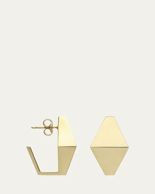 ALIITA Deco Rombo Earrings - Gold