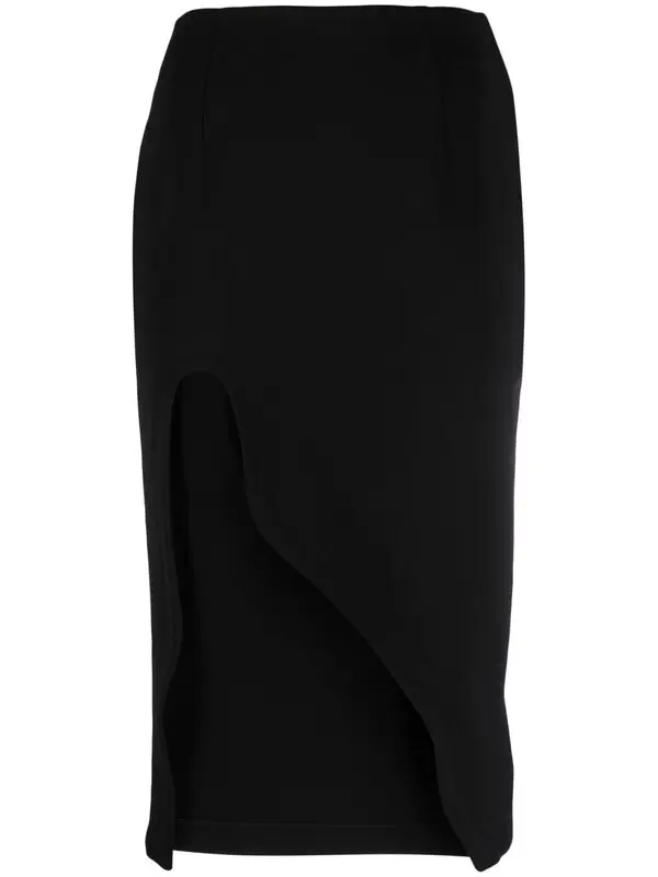 Off-White Asymmetric Midi Skirt