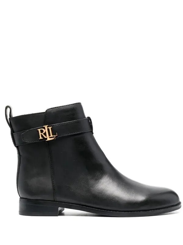 Ralph Lauren Briele Leather Ankle Boots