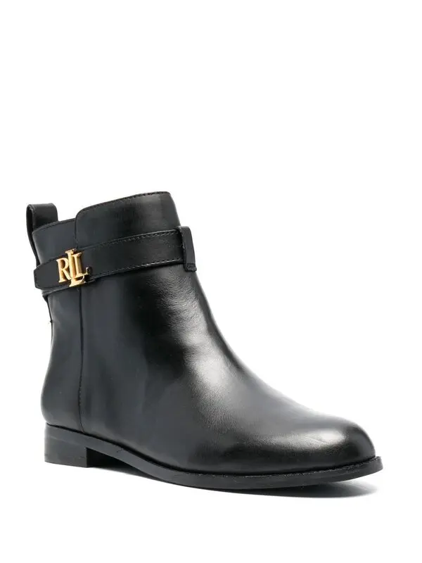 Ralph Lauren Briele Leather Ankle Boots