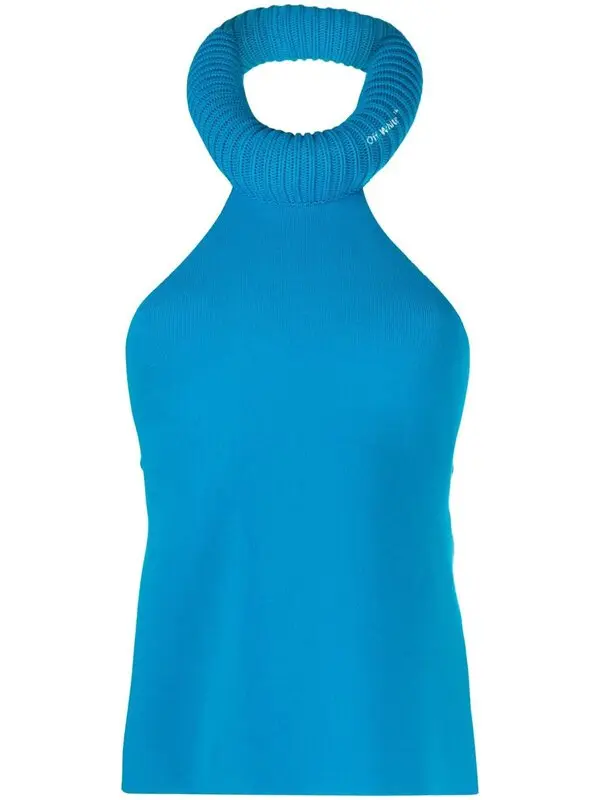 Off-White Tubular Open-back Top