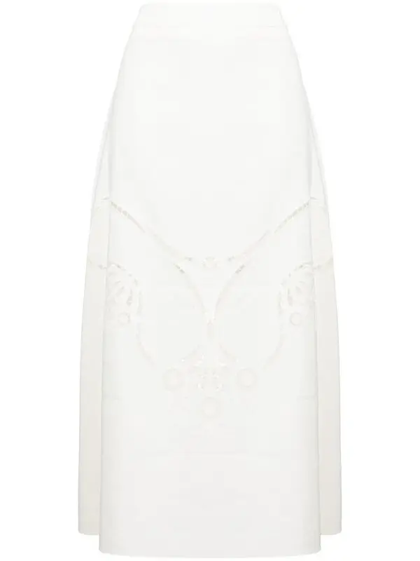 Chloé High-waisted Embroidered Skirt