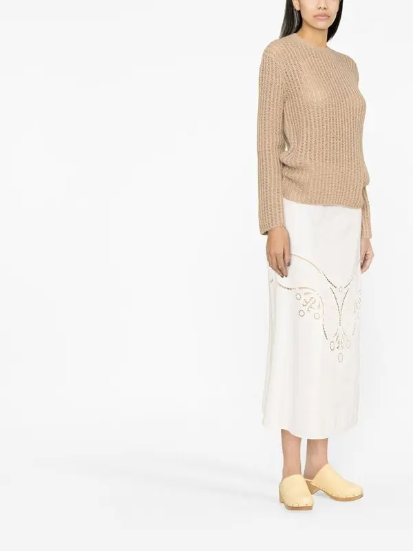Chloé High-waisted Embroidered Skirt