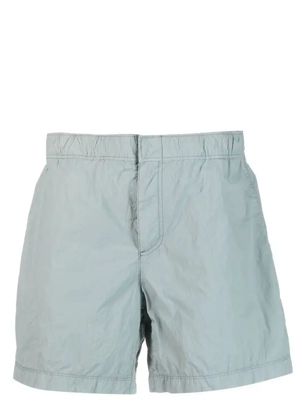 TEN C Elasticated-waist Swim Shorts - Blue