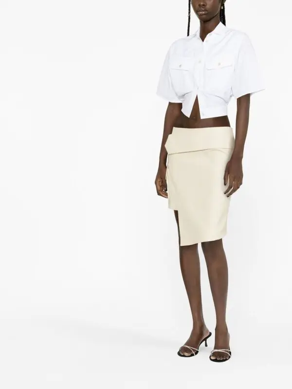 Off-White Asymmetric Mini Skirt