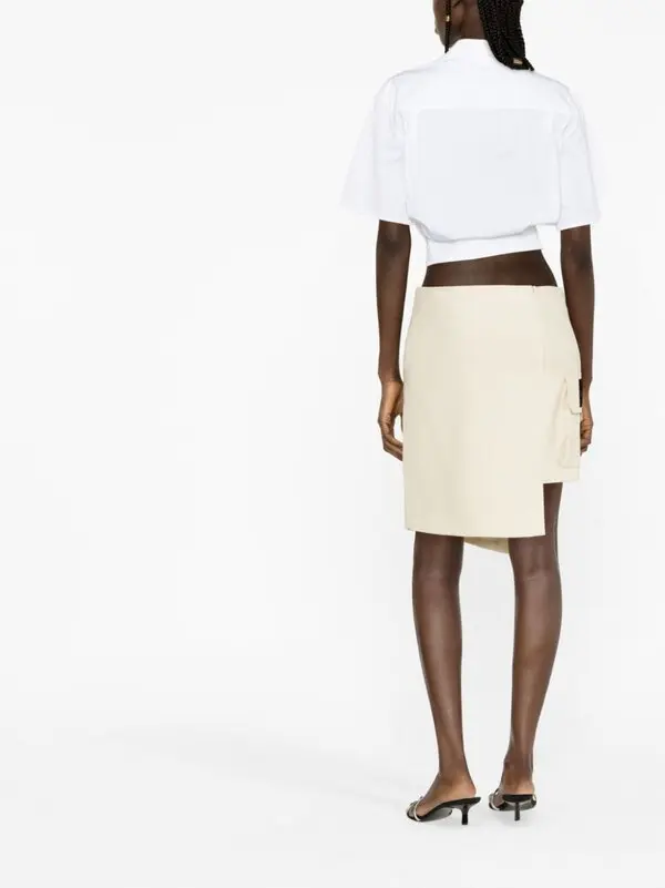Off-White Asymmetric Mini Skirt