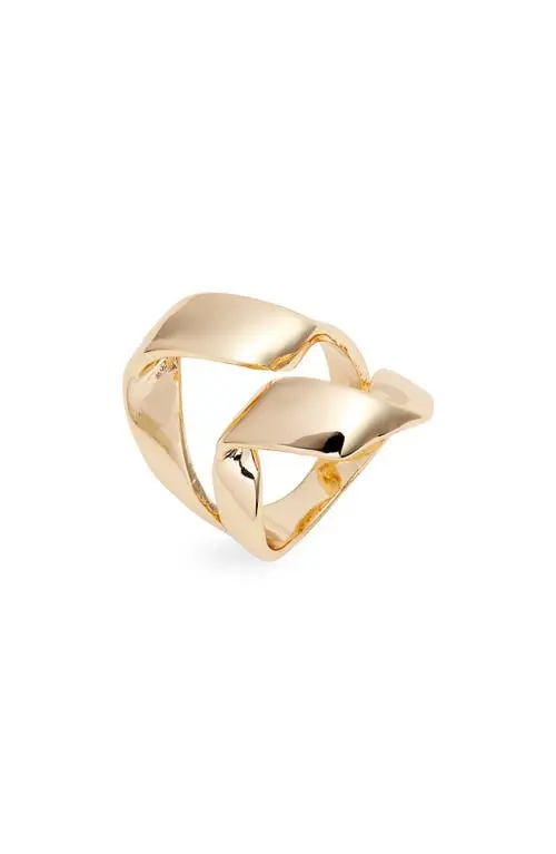 OPEN EDIT Sculpted Ribbon Ring - Gold