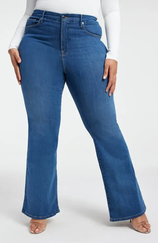Good American Good Legs Flare Jeans
