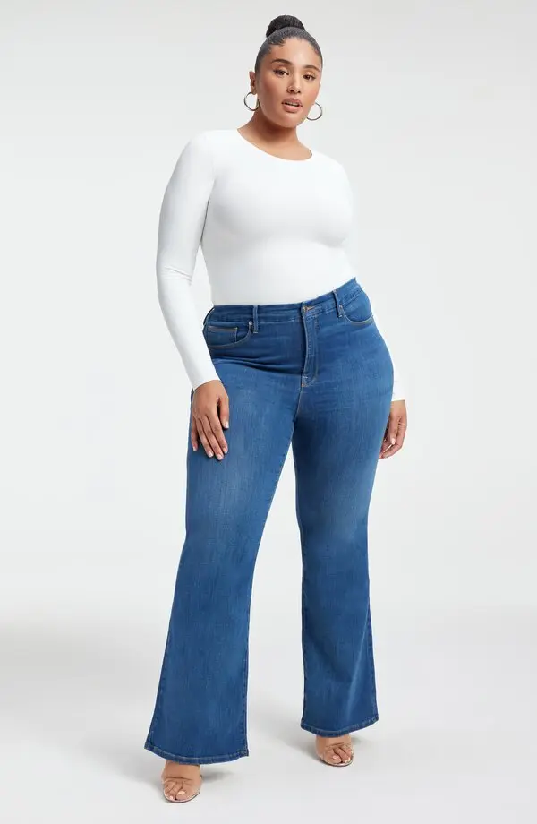 Good American Good Legs Flare Jeans