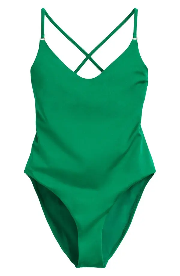 OTHER STORIES Open Back One-piece Swimsuit