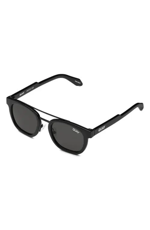 quay australia coolin black brow bar square polarized sunglasses eyewear new Quay Coolin Sunglasses | Urban Outfitters main image 4