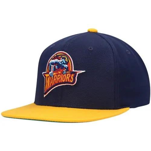 Mitchell & Ness Gold Golden State Warriors Hardwood Classics Team Two-tone 2.0 Snapback Hat