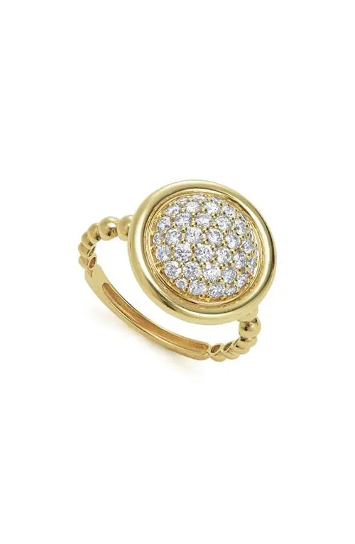 Lagos Meridan Pavé Diamond Ring - Gold