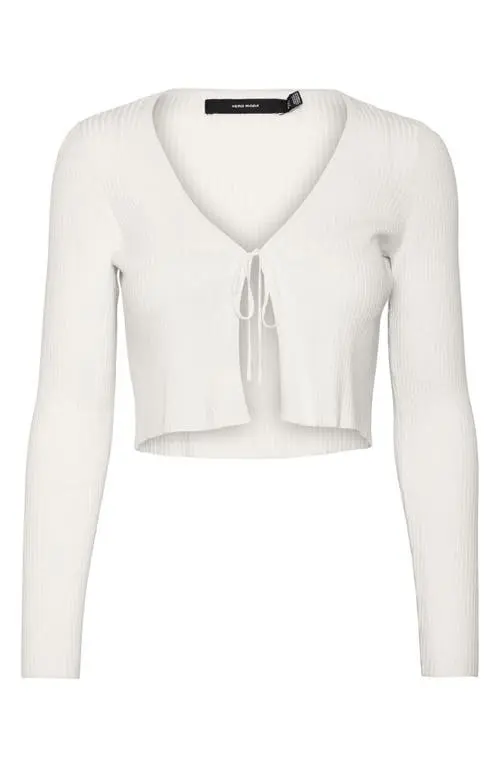 Vero Moda Glory Tie Neck Ribbed Cardigan