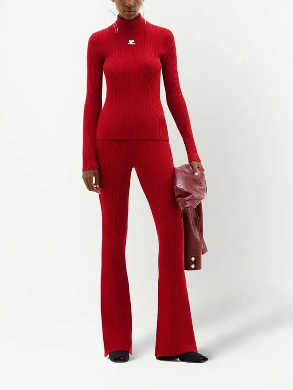 COURREGES Reedition Flared Trousers - Red