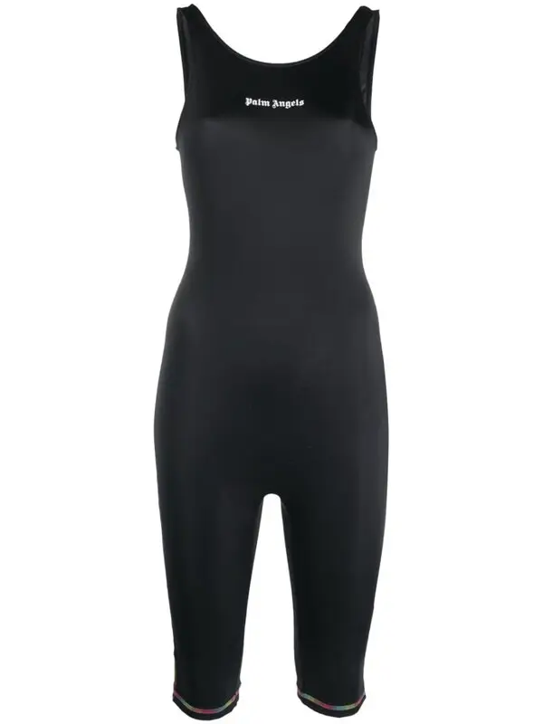 Palm Angels Rainbow Miami Training Jumpsuit - Black