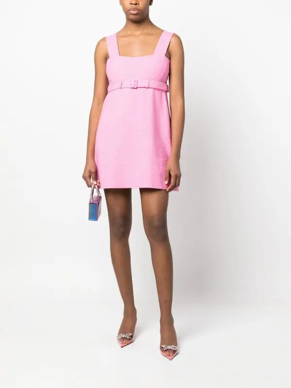 PATOU Corsage Belted Mini Dress