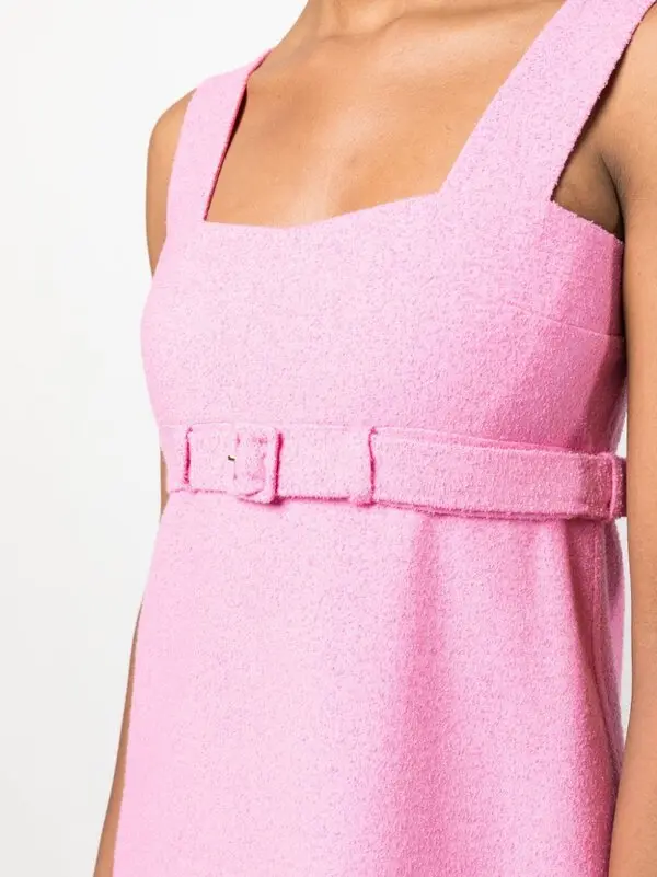 PATOU Corsage Belted Mini Dress