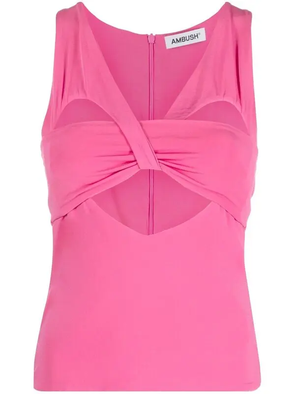 AMBUSH Cut-out Tank Top - Pink