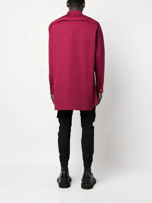 Rick Owens Long-sleeve Buttoned Shirt Jacket