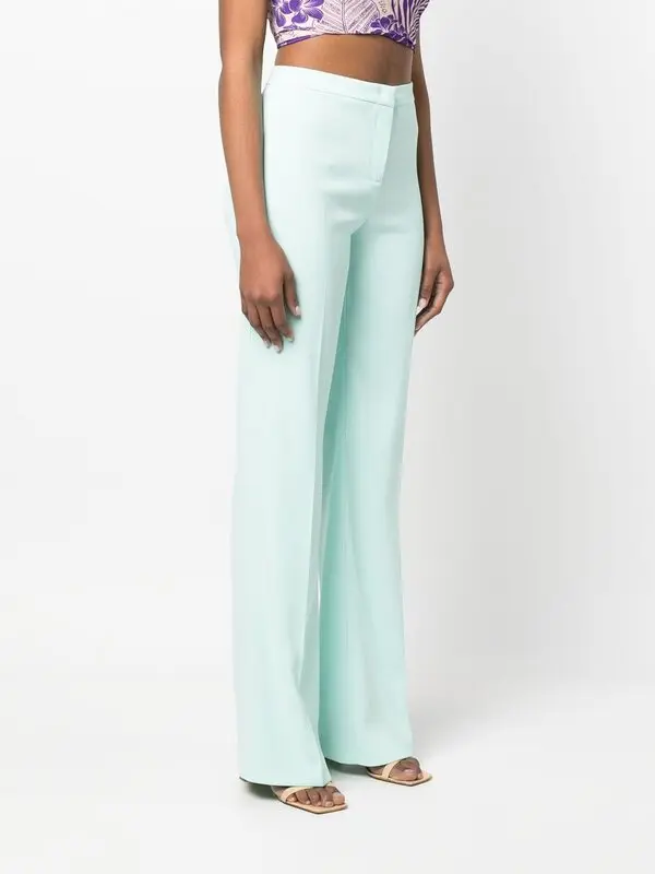 Pinko High-rise Straight-leg Trousers - Blue