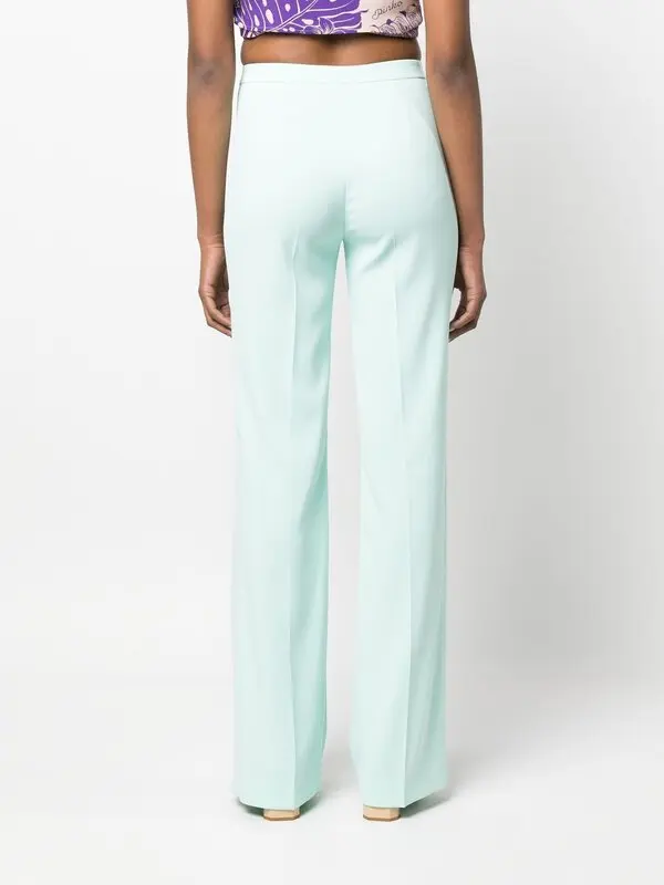 Pinko High-rise Straight-leg Trousers - Blue