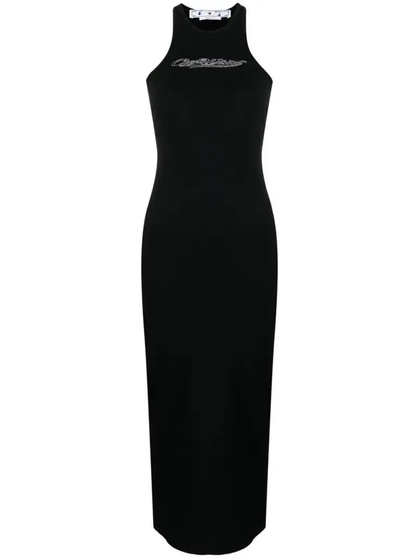 Off-White Bling Baseball Rowing Midi Dress