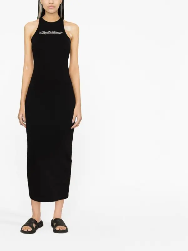 Off-White Bling Baseball Rowing Midi Dress
