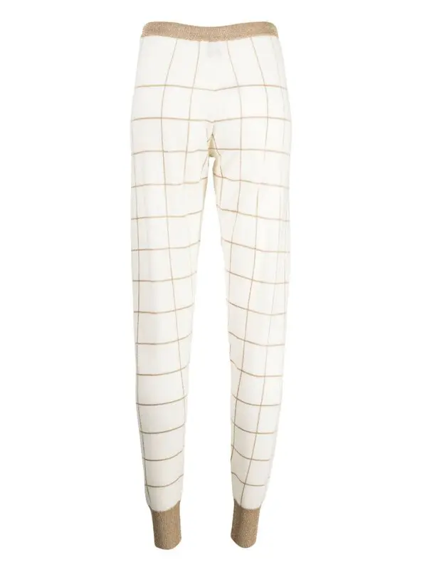 MADELEINE THOMPSON Layla Check-pattern Track Pants