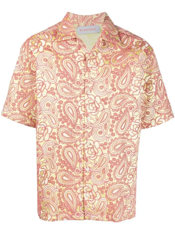 BLUEMARBLE Paisley-print Short-sleeve Shirt