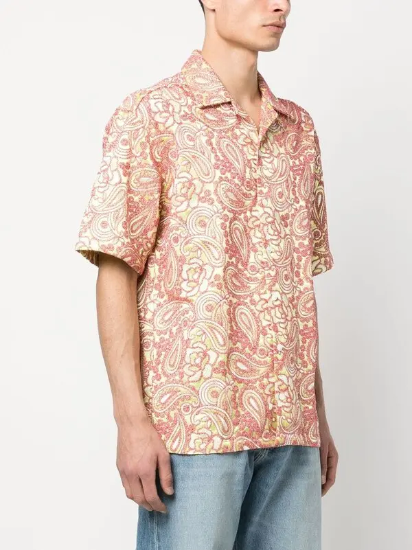 BLUEMARBLE Paisley-print Short-sleeve Shirt