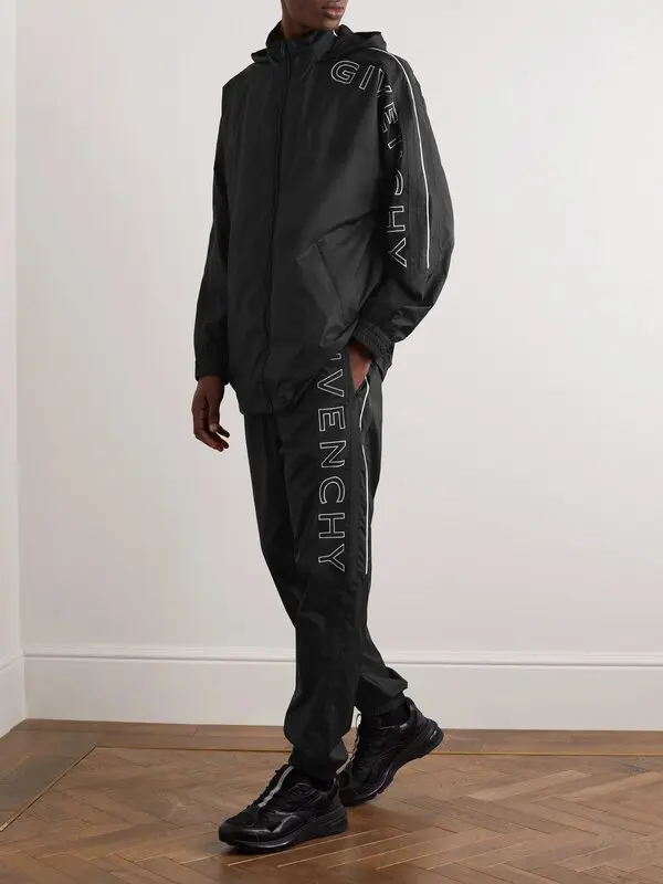 Givenchy Tapered Logo-print Shell Track Pants