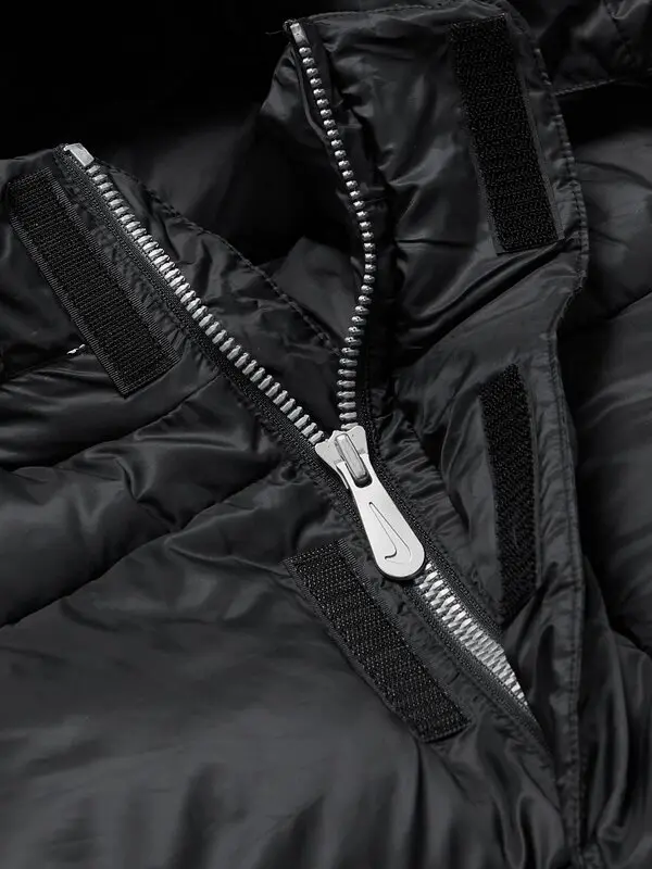 Nike Logo-embroidered Quilted Padded Shell Hooded Jacket