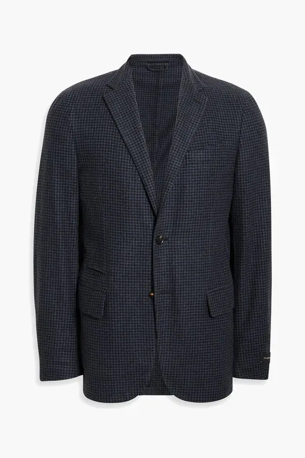 Zegna Checked Cashmerefelt Blazer