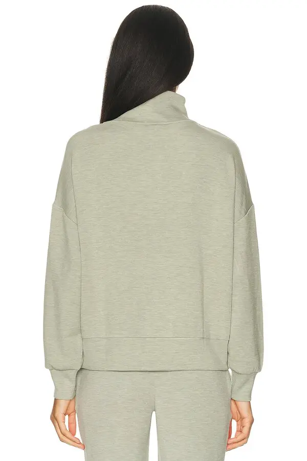Varley Hawley Half Zip Sweatshirt - Shadow Marl